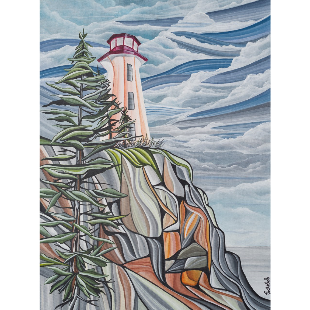 “Battle Island Lighthouse” Battle Island, Lake Superior | Sibley ...